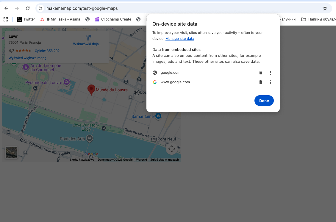 Privacy, GDPR, and Embedded Google Maps